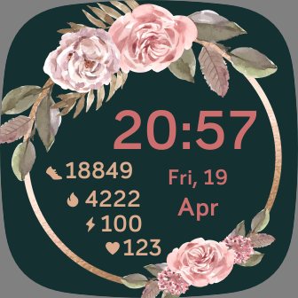 Flowers Watercolor by Smart Studio | Fitbit App Gallery