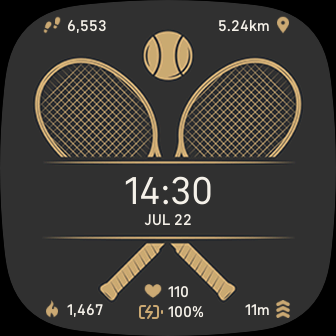 Tennis by Trusty Coder | Fitbit App Gallery