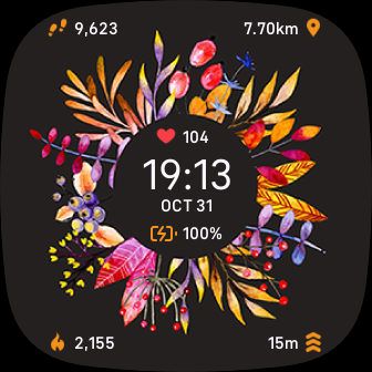 Watercolor Autumn by Trusty Coder | Fitbit App Gallery
