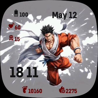 Best Fighter par Clocks by Sabin | Apps partenaires Fitbit