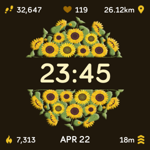 Yellow Flowers by Epic digital creator | Fitbit App Gallery