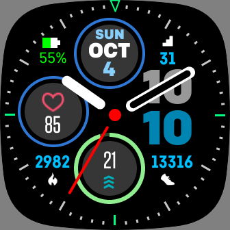 Analog Digital Classic 5.0 by Ajay Singh | Fitbit App Gallery