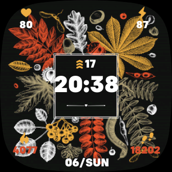 Autumn background leaves de la Clock Studio Co. | Galeria de aplicații ...