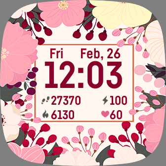 Wild Flowers создано SmartClockFaces | Галерея приложений Fitbit