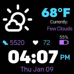 Weather Simple by FitFace | Fitbit App Gallery