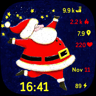 Abstract Santa Claus by Pipisi | Fitbit App Gallery