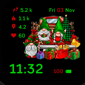 Christmas Gnomes od Jane Hope | Galerie aplikací Fitbit