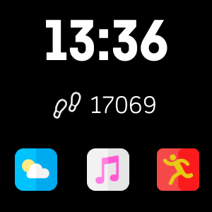 Tiles Clockface by TNoff Apps | Fitbit App Gallery