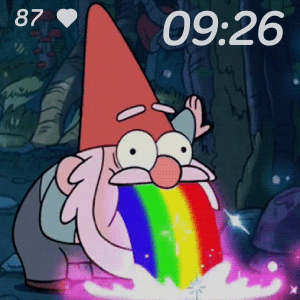 Rainbow Vomiting Gnome by LuxieStudio | Fitbit App Gallery