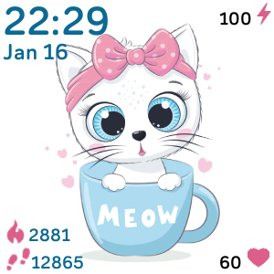 Cute Little Cat by Magic Faces | Fitbit App Gallery