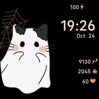 The ghost cat by ClockDev | Fitbit App Gallery