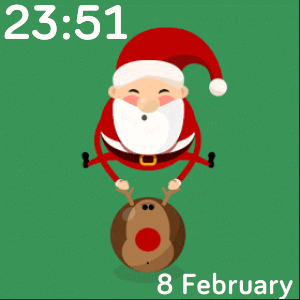 Bouncing Santa by Ada | Fitbit App Gallery