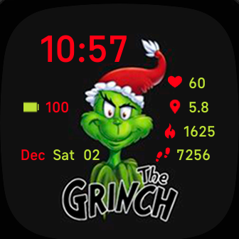 The Grinch par Clock View Apps | Apps partenaires Fitbit
