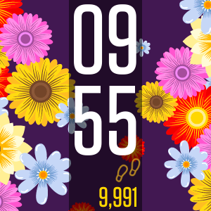 Bright flowers by Mapsfaces | Fitbit App Gallery