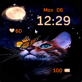 Night Cat by Jane Hope | Fitbit App Gallery