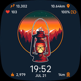 Oil Lamp by Trusty Coder | Fitbit App Gallery