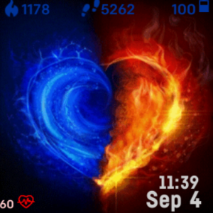 Animated Heart #4 создано Clock Fit | Галерея приложений Fitbit