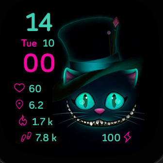 Glowing Cat von Smart Apps | Fitbit-App-Galerie