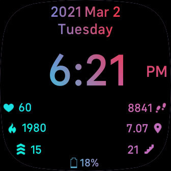 Animated Gradient by RN Designs | Fitbit App Gallery