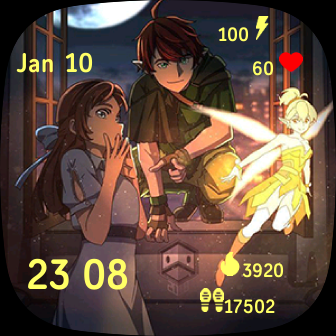 Anime Fairy dari Clocks by Sabin | Galeri Aplikasi Fitbit