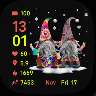 Snow Gnomes by Clock View Apps | Fitbit App Gallery