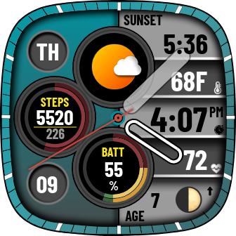 2FACES DELUX by FitFace | Fitbit App Gallery